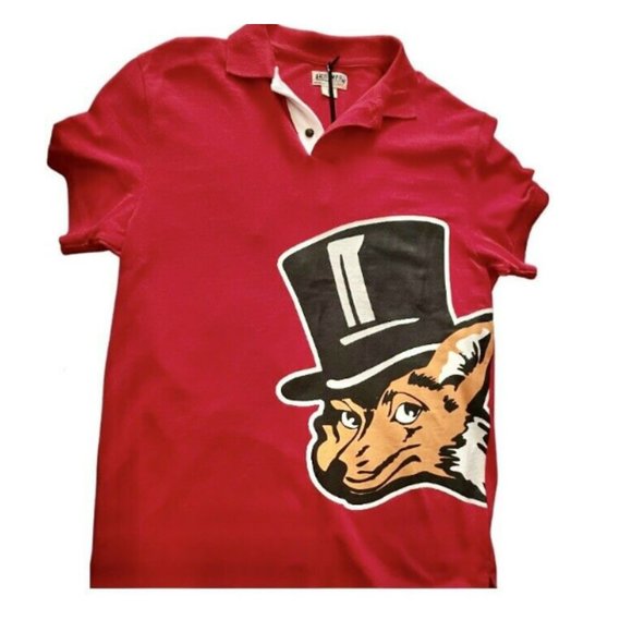Akoo | Shirts | Akoo Empire Fox Wearing Top Hat Polo Shirt Mens Size ...